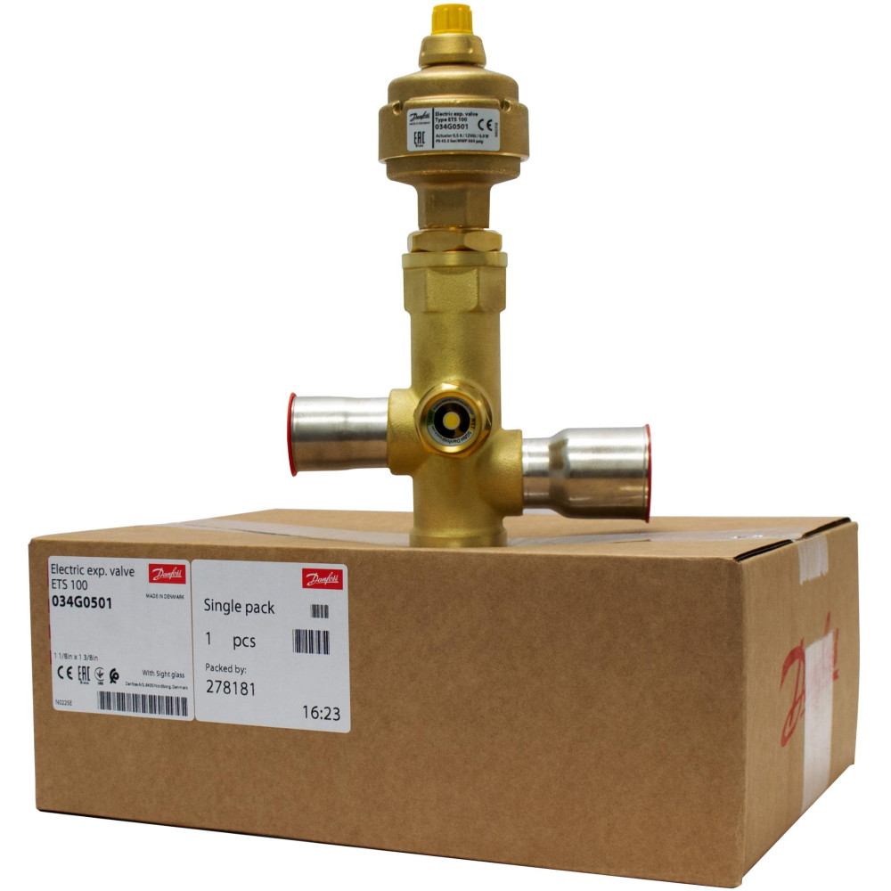 Danfoss 034G0501 Electric Expansion Valve ETS 100 1-15/8 x 1-3/8 in ODF